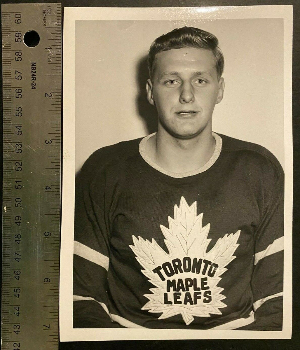 1950s NHL Hockey Type 1 Turofsky Photo Toronto Maple Leafs Ed Chadwick – Glory Days Sports