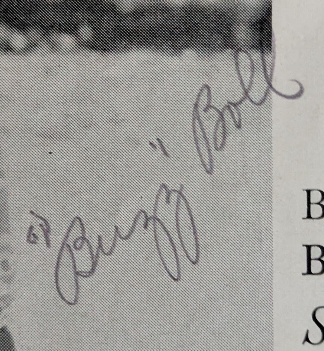 Buzz Boll Signed Page From 1934 Buckingham Hockey Booklet JSA Maple Le ...