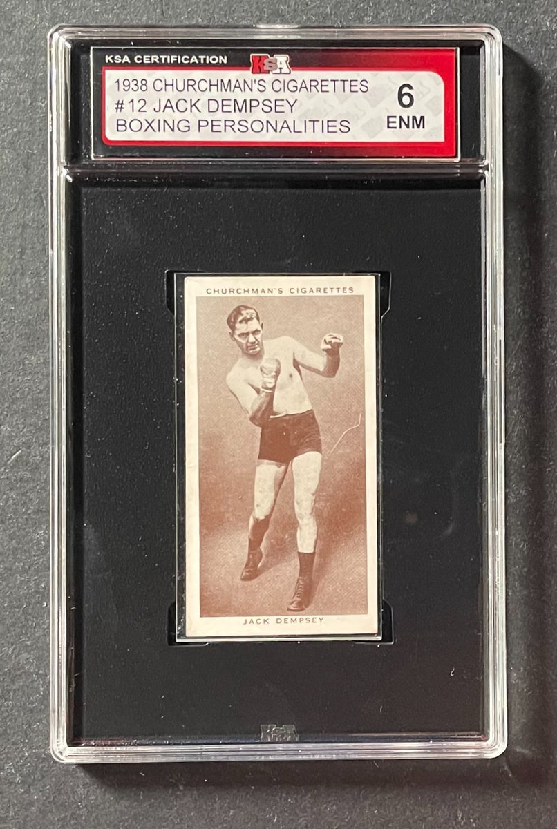 1938 Churchman's Cigarettes #12 Jack Dempsey Boxing Personalities Card ...