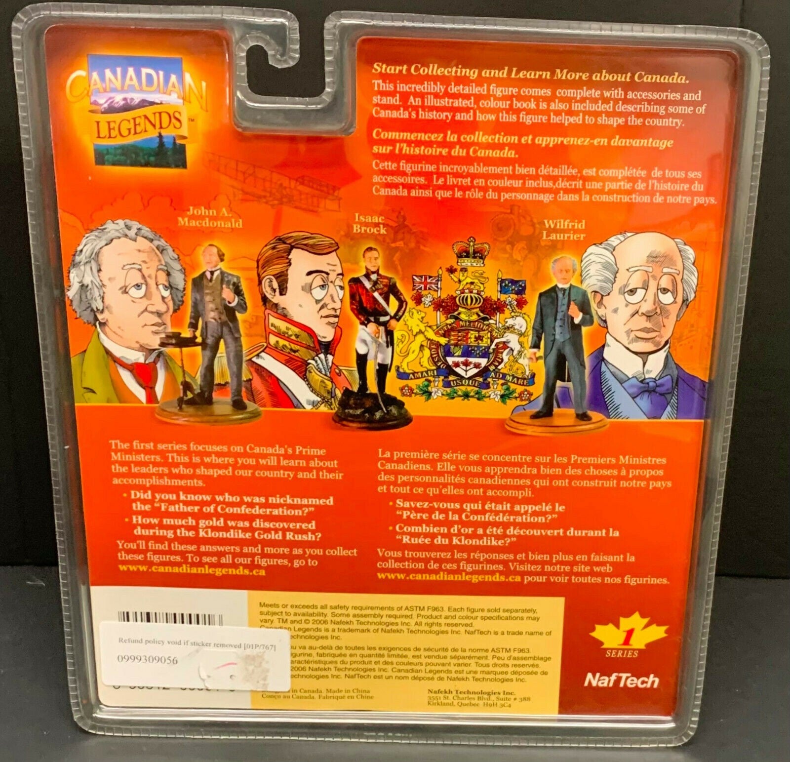 Canadian Legends Sir Wilfrid Laurier 7th Prime Minister Action Figure ...