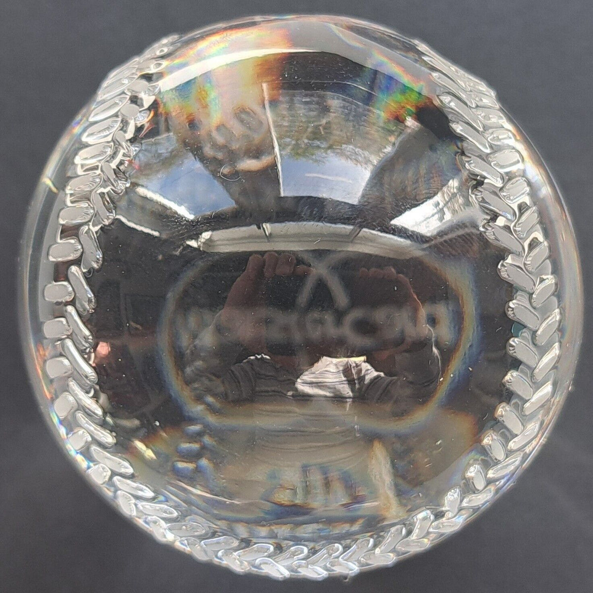 1997 World Series Gala Gift Tiffany & Co. Crystal Baseball in Original ...