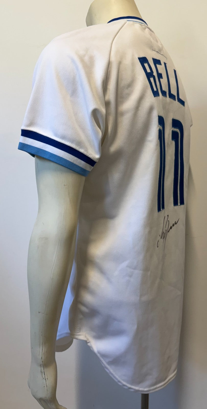 1985 George Bell Game Used / Worn Signed Toronto Blue Jays Set 1 Baseb ...