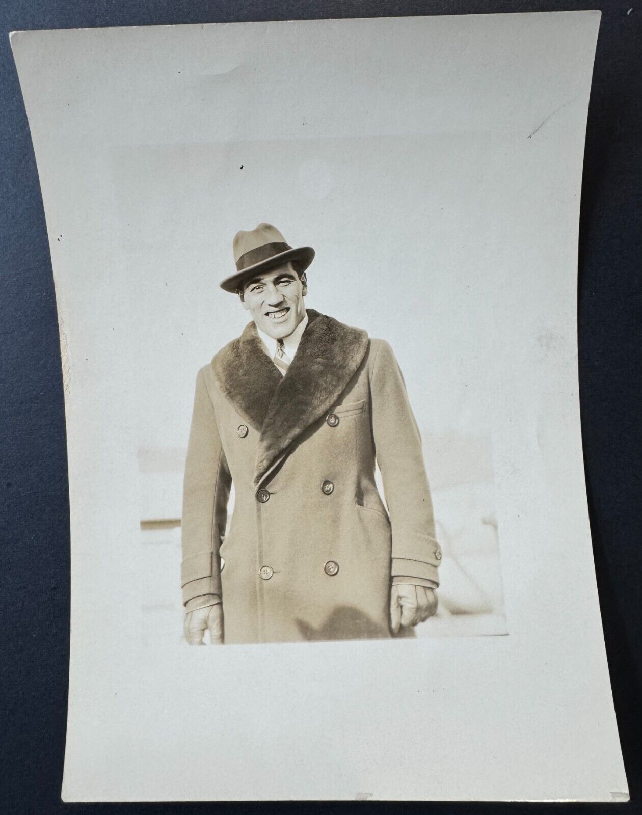 1930s Primo Carnera Heavyweight Boxing Champion Vintage Type 1 Photo W ...