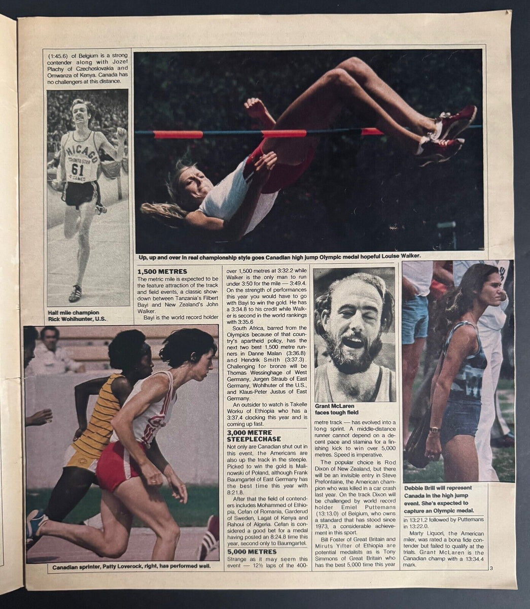 1976 Toronto Star Magazine Guide To The Montreal Summer Olympics With ...