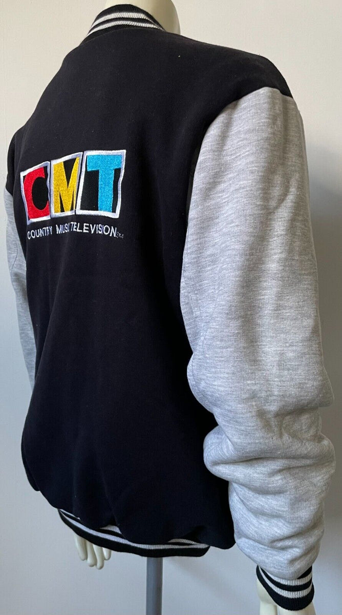 1990s CMT Country Music Television Varsity Jacket Button Up Canadian T ...