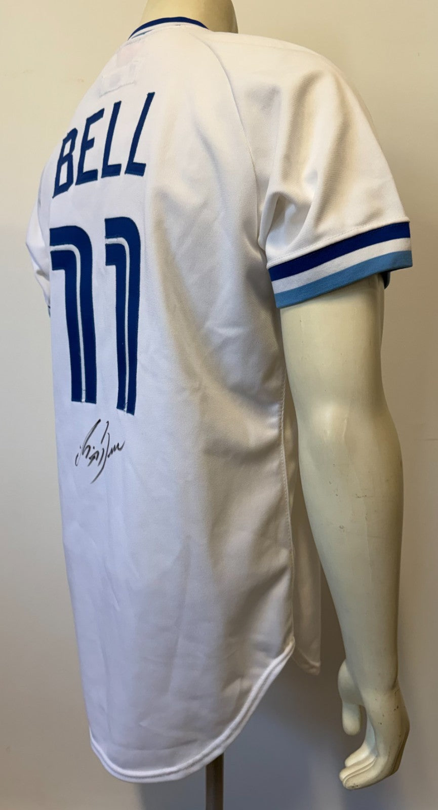 1985 George Bell Game Used / Worn Signed Toronto Blue Jays Set 1 Baseb ...