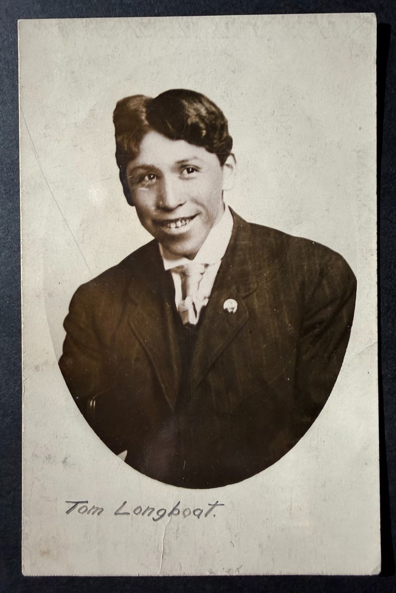 Tom Longboat Circa 1907 Postcard Canadian Indian World Champion Distan ...
