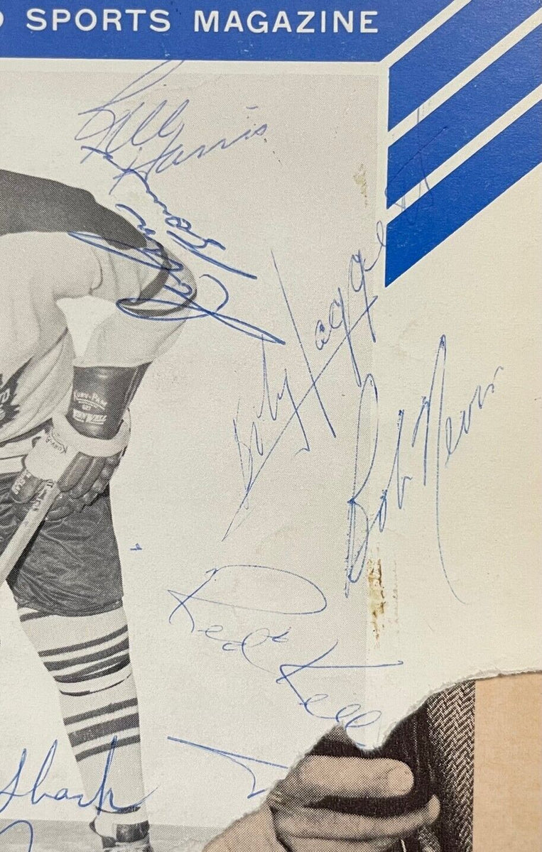 1964 Toronto Maple Leaf Gardens Autographed Game Program x20 Signed NH ...