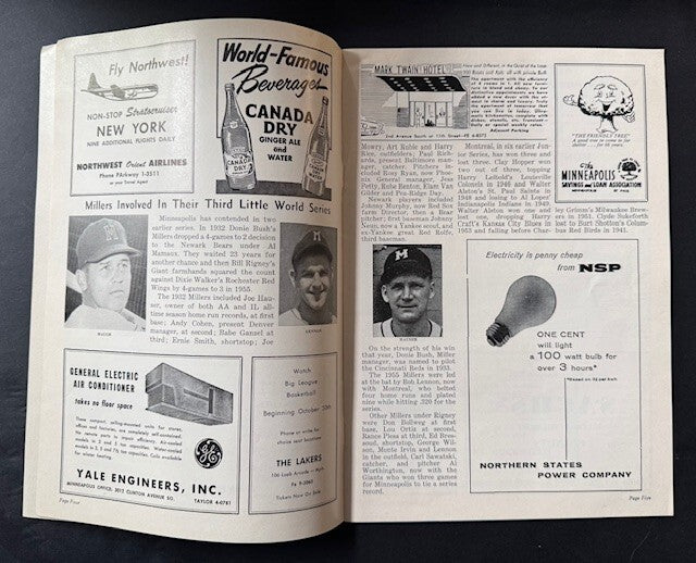 1958 Junior World Series Program Metropolitan Stadium Minneapolis Mont ...