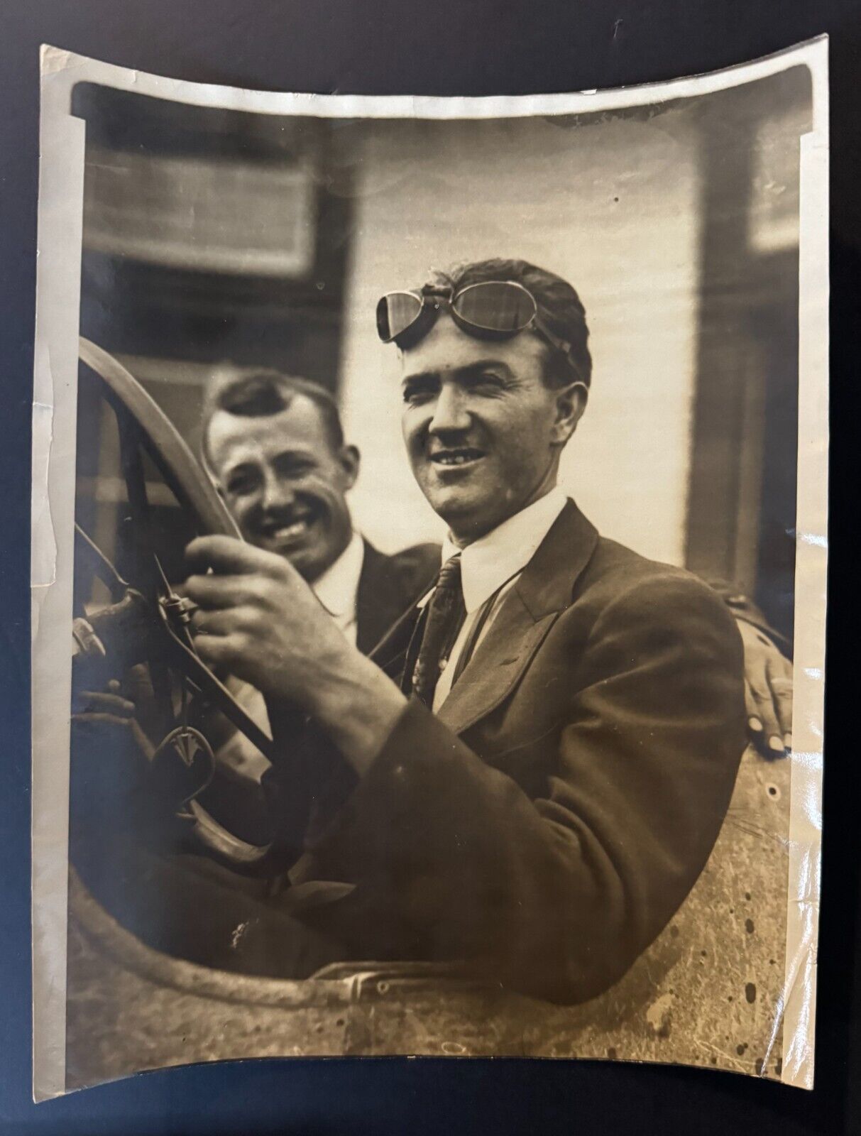 Vintage 1919 Type 1 Photo Of Early Race Car Driver Dave Lewis RMY LOA ...