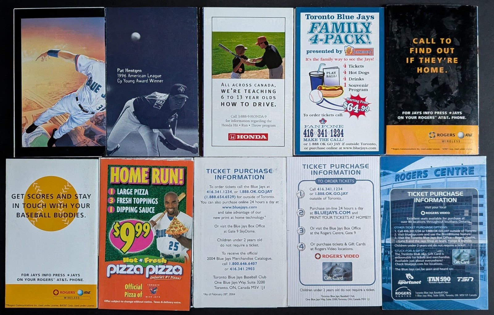 Toronto Blue Jay Pocket Schedules 40 Different Seasons 1977-2018 No 20 ...