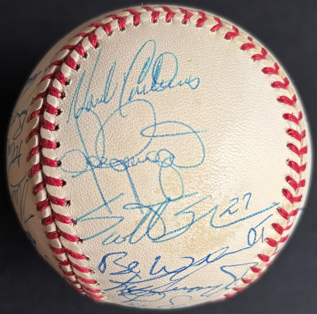 1997 Seattle Mariners Team Signed x28 Official Rawlings Baseball Griff ...