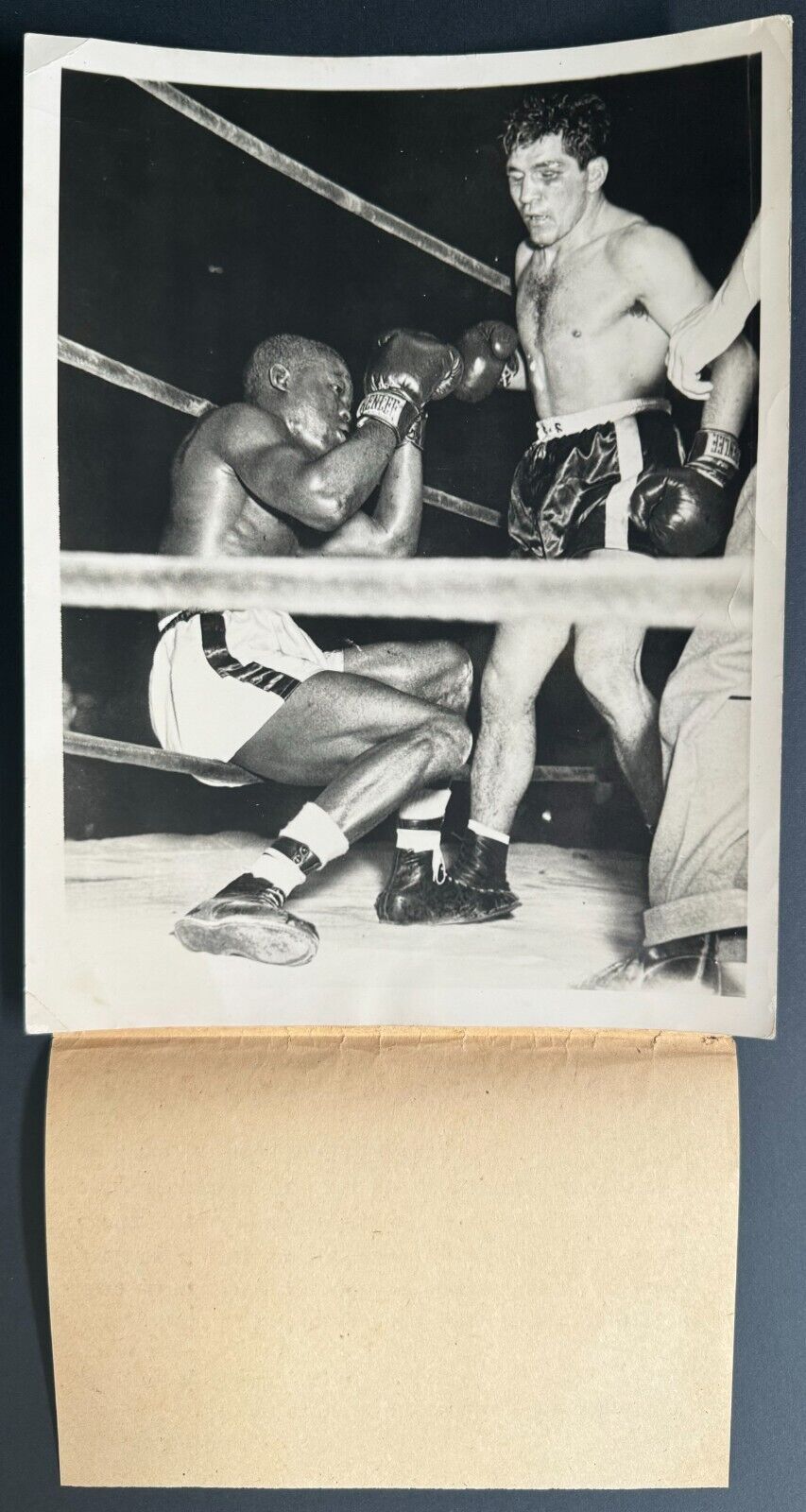 1956 Type 1 International Press Boxing Photo Bud Smith Tony DeMarco Vi ...