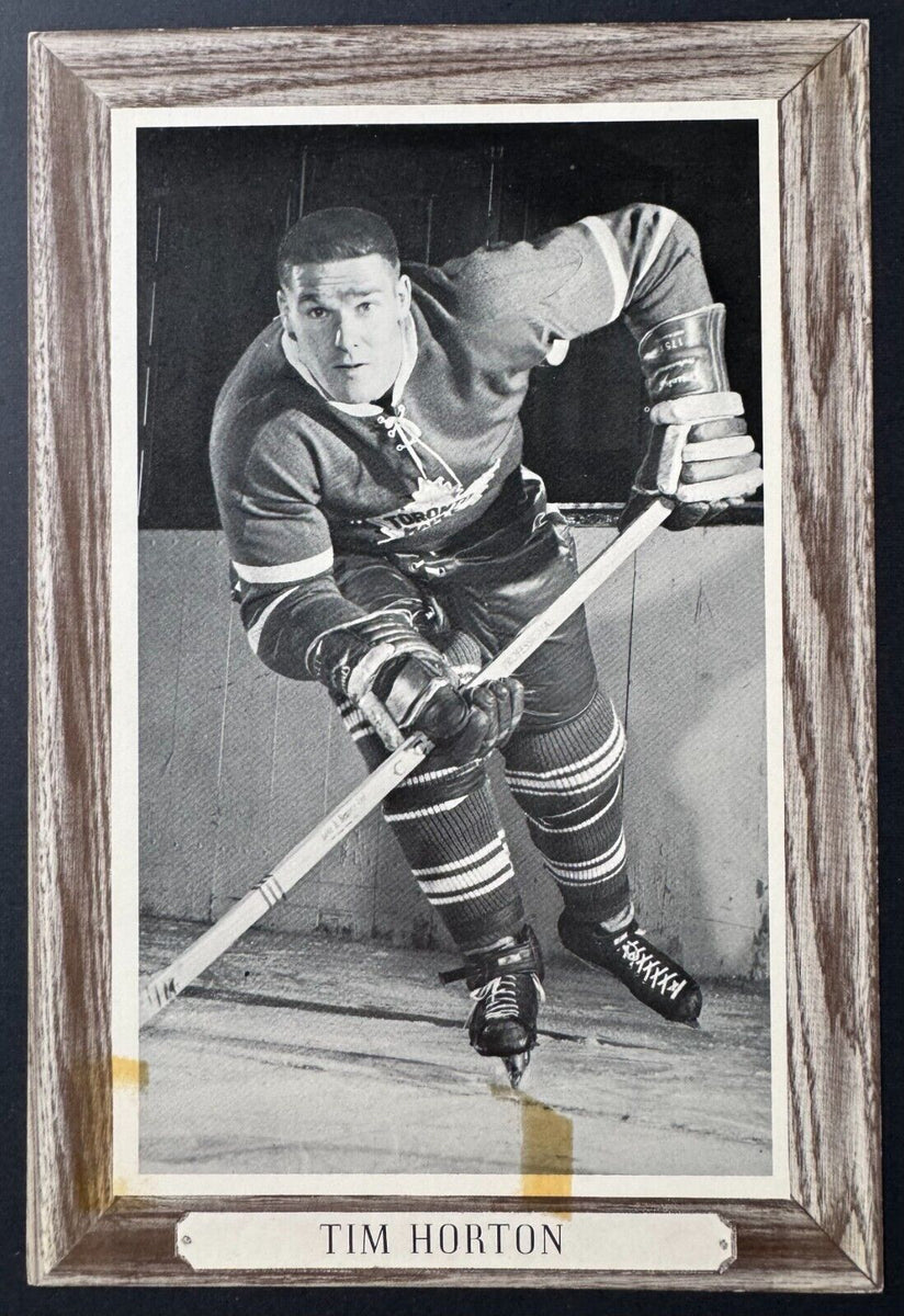 Tim Horton Toronto Maple Leafs HOFer Signed Cut + Group 3 Beehive Phot ...