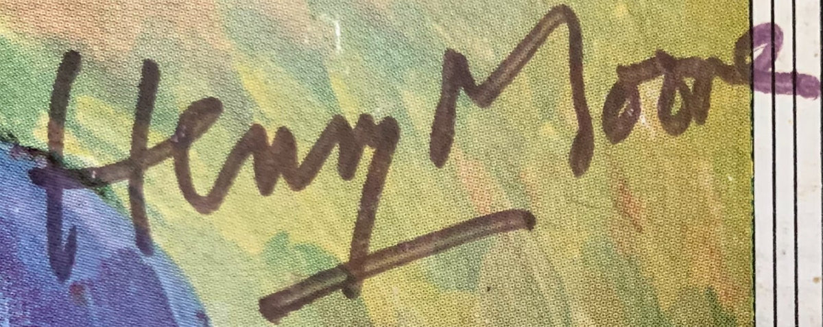 Rare 1959 Henry Moore Signed Autographed Time Magazine Cover JSA Sculp ...