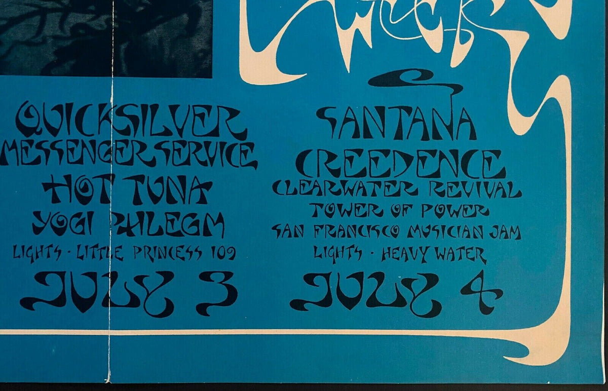 1971 BG-287 Grateful Dead CCR + Concert Poster Original 2nd Printing B ...