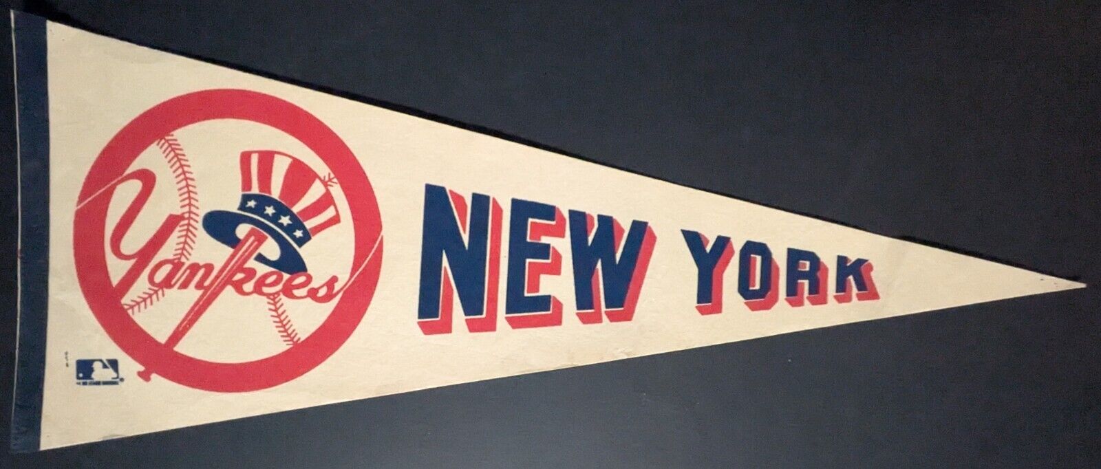 Circa 1970 New York Yankees Vintage Pennant Major League Baseball Memo ...