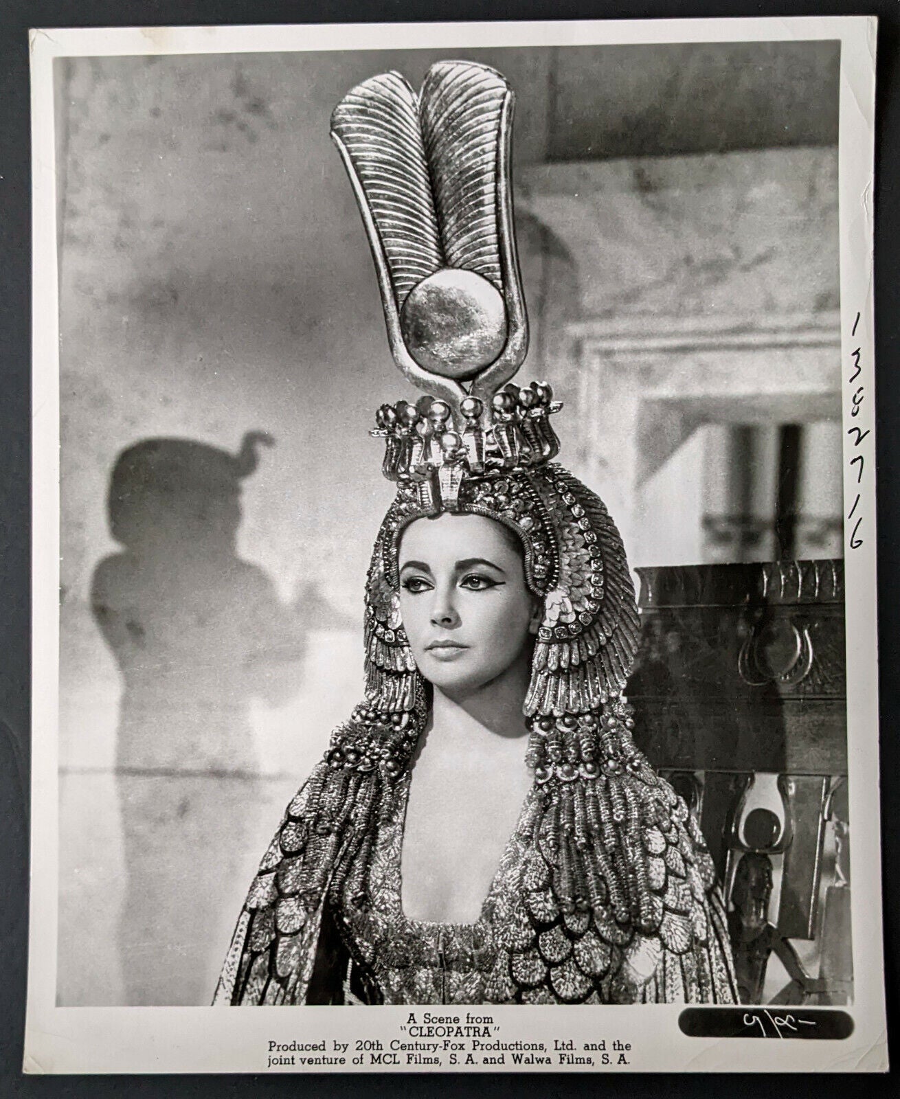 1963 Type 1 Studio Photo Elizabeth Taylor As Cleopatra 20th Century Fo ...