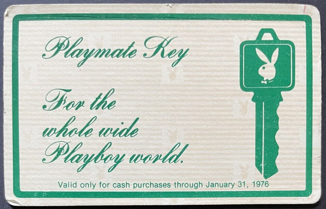 Vintage 1975 Playmate Key Card Playboy Clubs Worldwide – Glory Days Sports