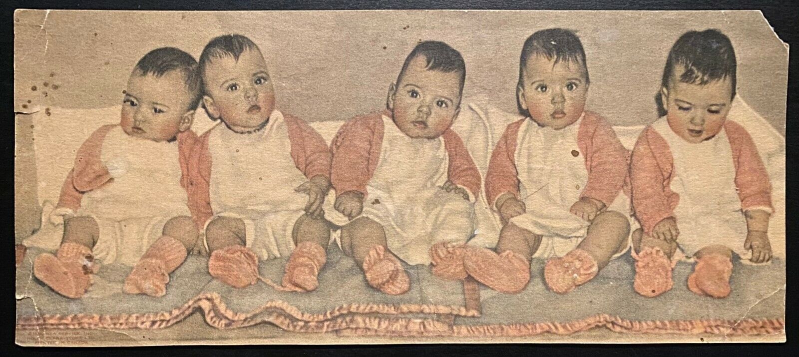 Original Vintage Dionne Quintuplets Photograph Retro Born 1934 Canada ...