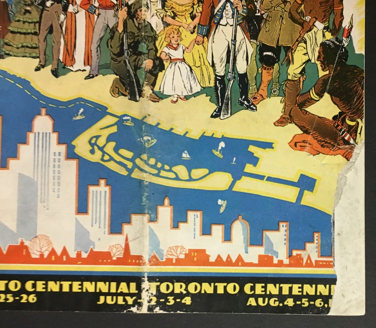 Toronto Centennial Brochure Flyer Advertisement 1834-1934 Vintage Cana ...