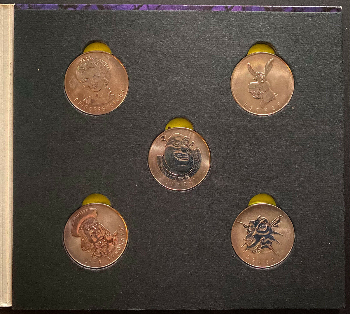 2001 Shrek 5 Coin + Sticker Set By Royal Canadian Mint Dreamworks Movi ...