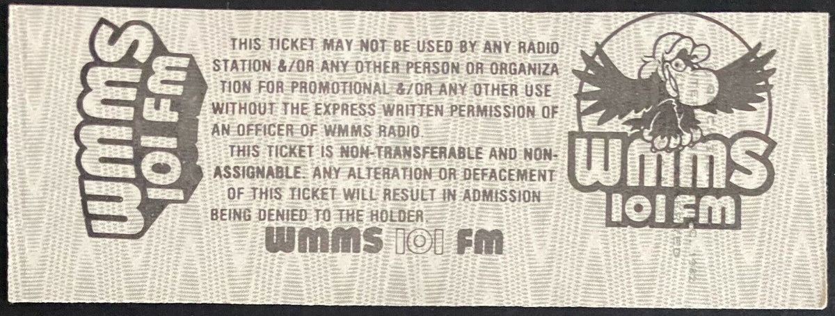 1982 The Who Richfield Coliseum Concert Ticket Keith Moon Pete Townshe ...