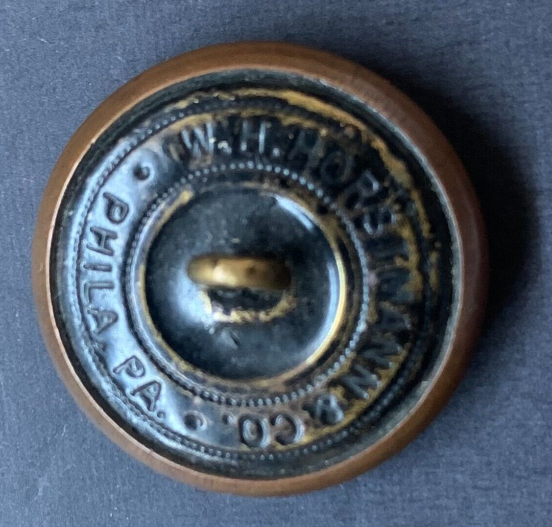 Vintage Military Eagle Button Horstmann Philadelphia 7/8" Circa Early ...