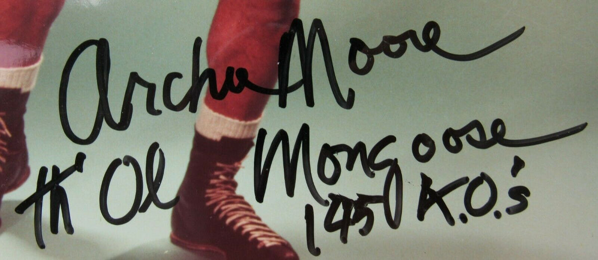 1995 World Heavyweight Boxing Champion Archie Moore Autographed Photo ...
