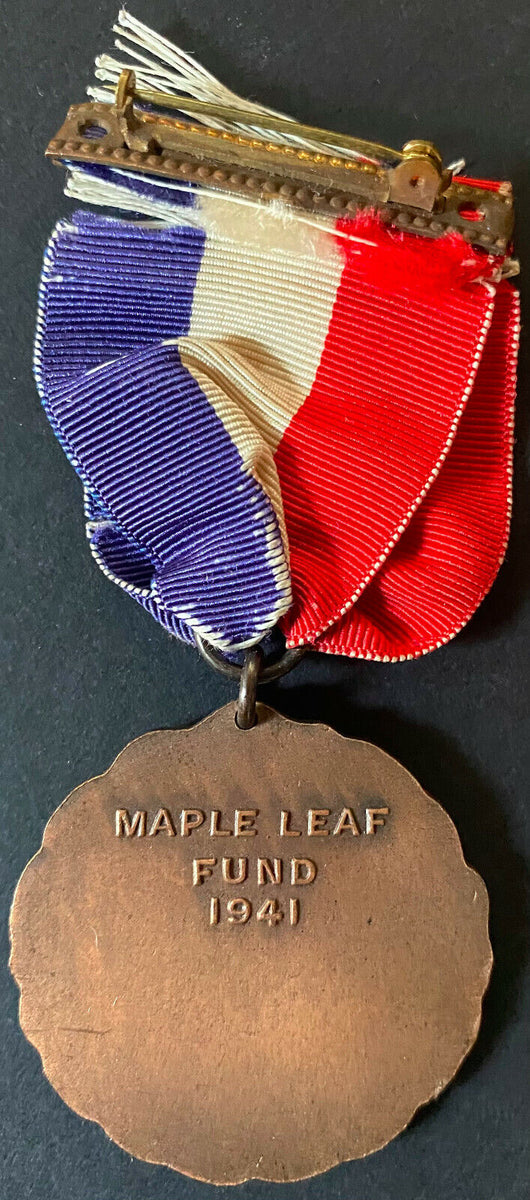 1941 Golf Medal Empire Day Charity Golf Tournament Maple Leaf Fund War ...