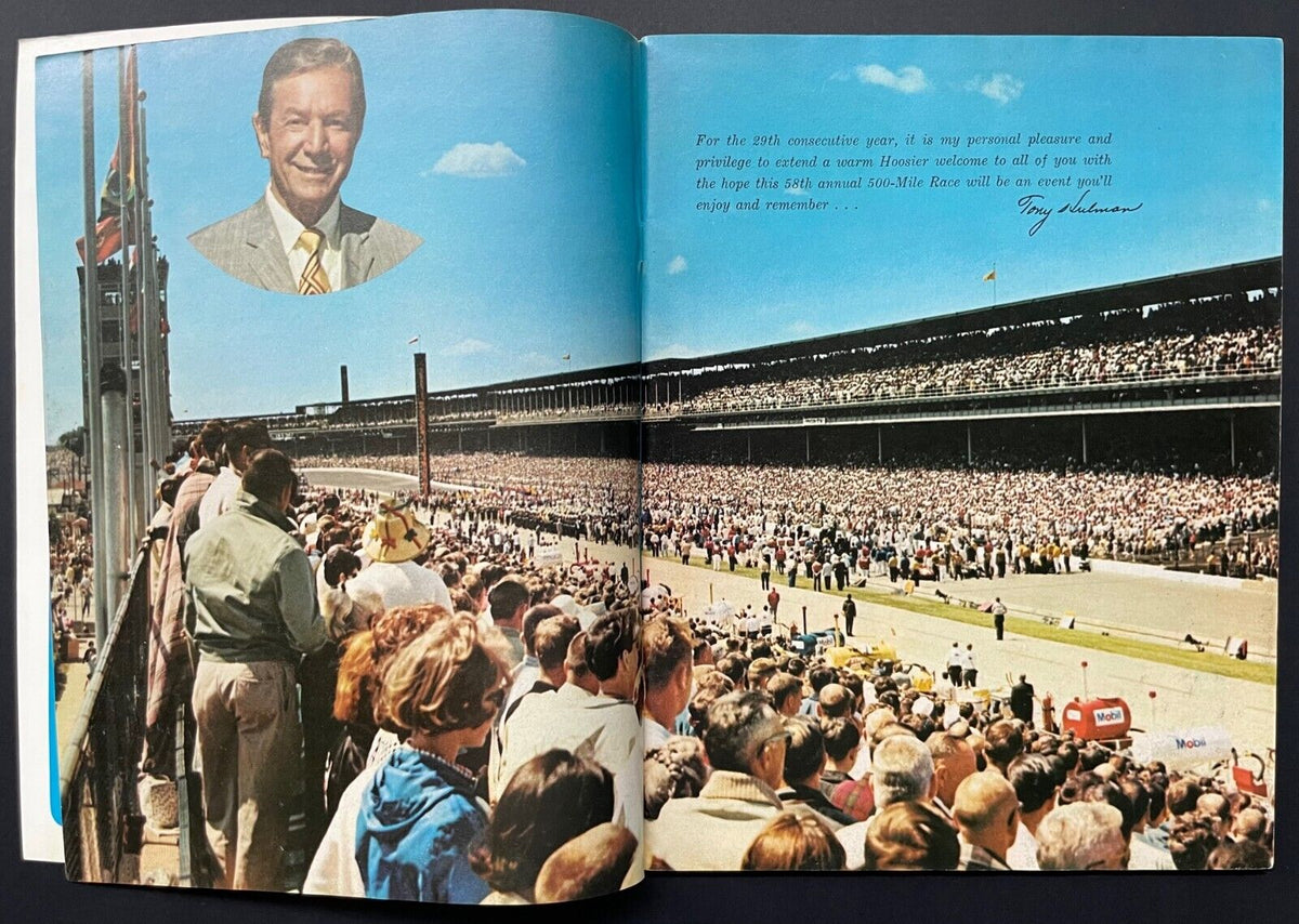 1974 Indy 500 Johnny Rutherford Autographed Signed Program Racing JSA ...