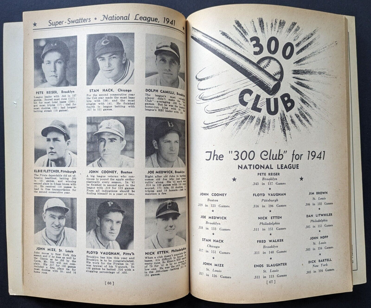 1942 Who’s Who In MLB Program Team Photos 1941 New York Yankees Brookl ...