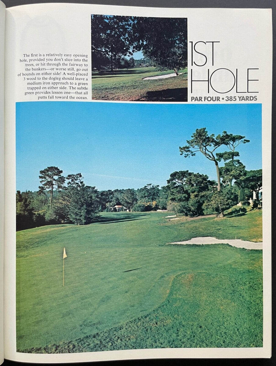 1972 US Open Golf Championship Program 1st Major Tournament Pebble Bea ...