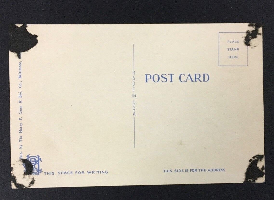 1930's Babe Ruth Stadium Postcard Baltimore Maryland (Municipal Stadiu ...