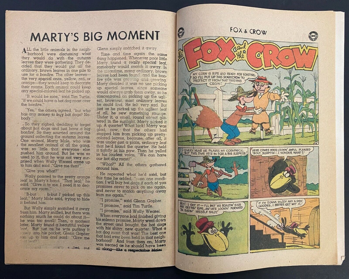 December 1959 The Fox And The Crow DC Comics Vintage Comic Book Boxing ...