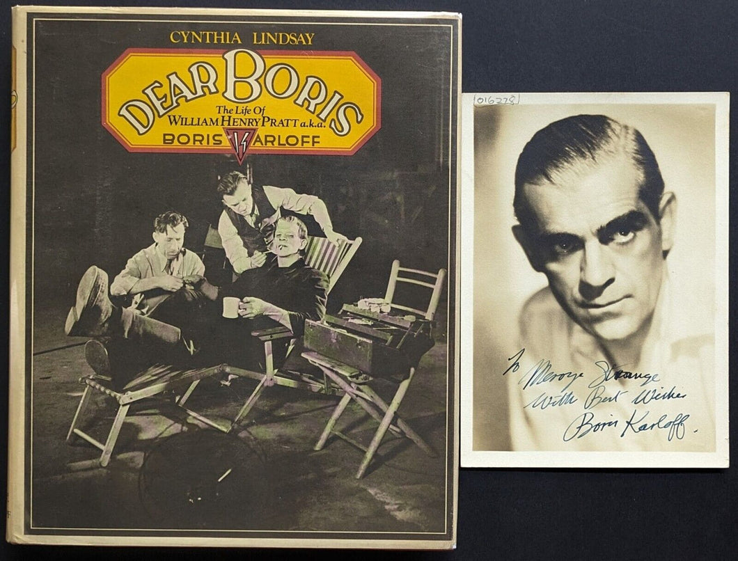 Boris Karloff Signed Photo Autographed + 1975 1st Edition Dear Boris B ...