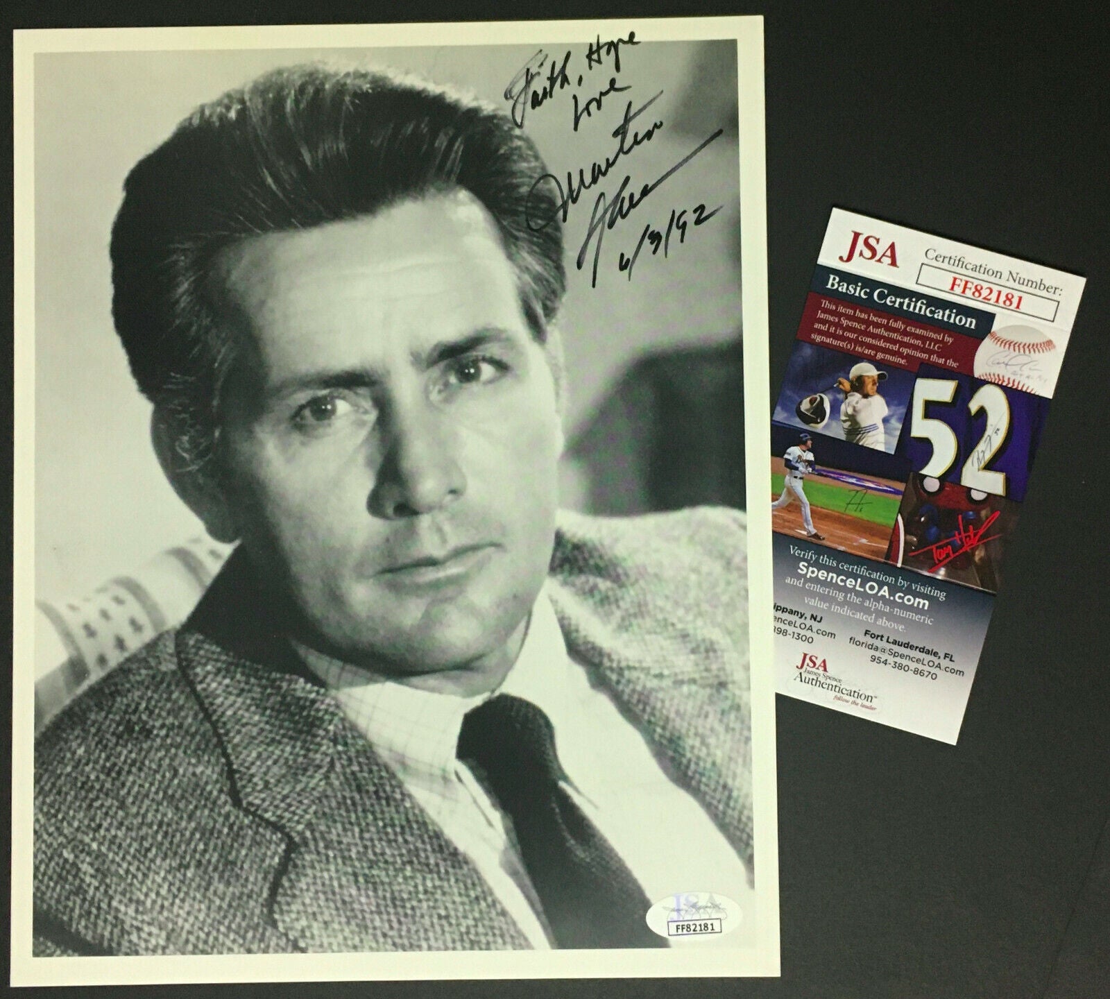 Martin Sheen Auto Signed Photo Actor Celebrity West Wing / Apocalypse ...