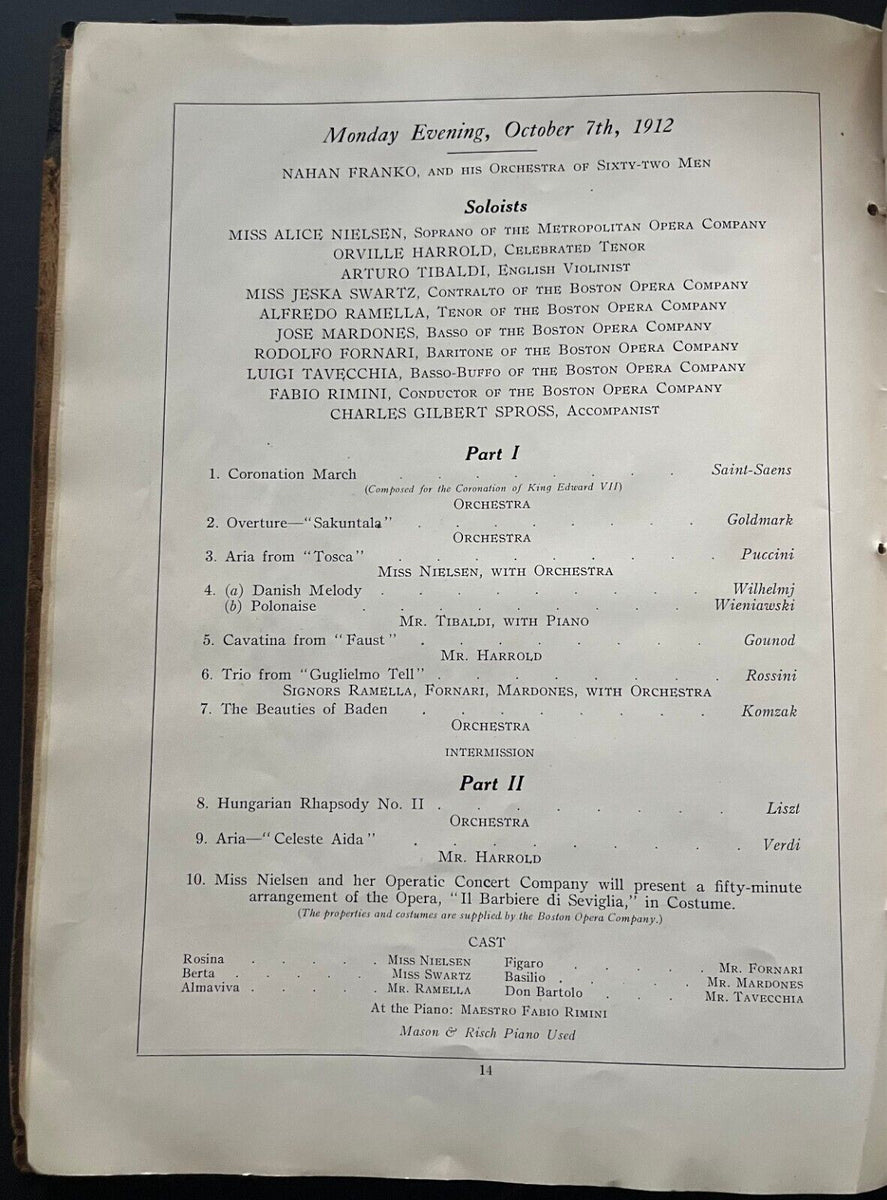 Rare 1912 Opening Mutual Street Arena Presentation Program Toronto Map ...