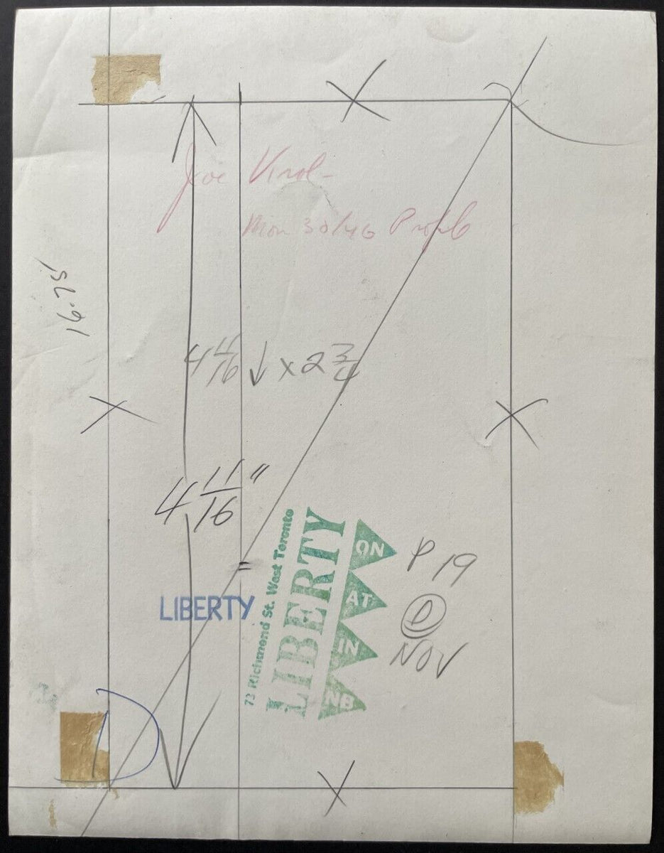 1940's Joe Krol Toronto Argonauts CFL Football Type 1 Photo Liberty Ma ...