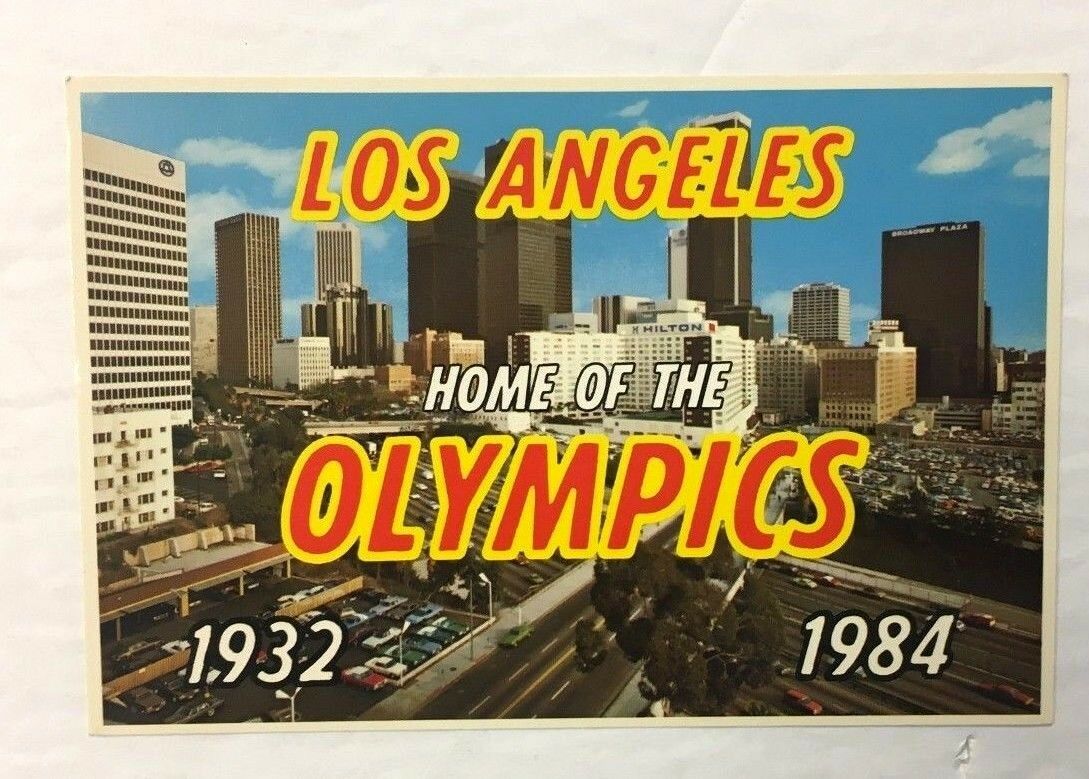 1984 Los Angeles Home Of The Olympics Postcard Photo Vintage – Glory ...
