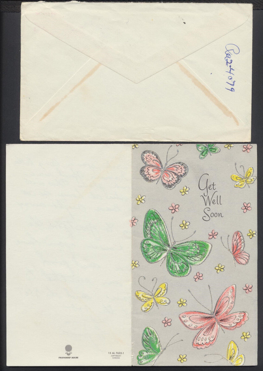 1961 FRANK SELKE Signed Get Well Wishes Montreal Canadiens GM Hockey A ...