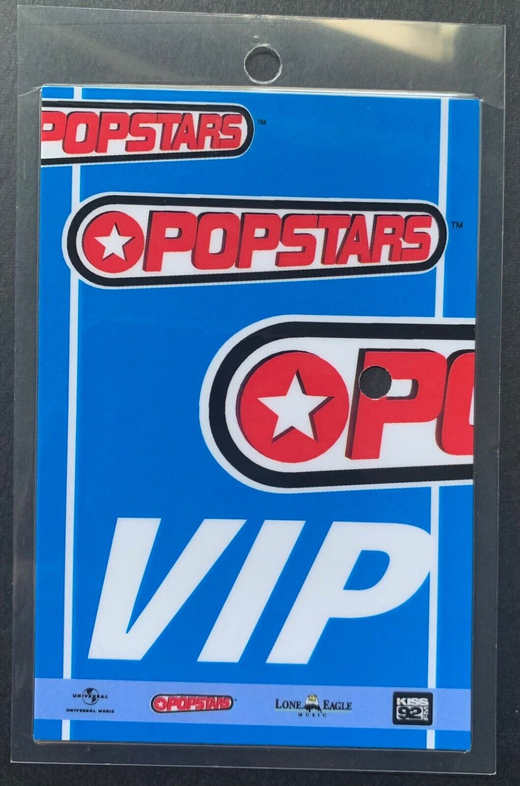 Popstars Back Stage Pass Canadian Pop Idol Music Singing Performance T ...