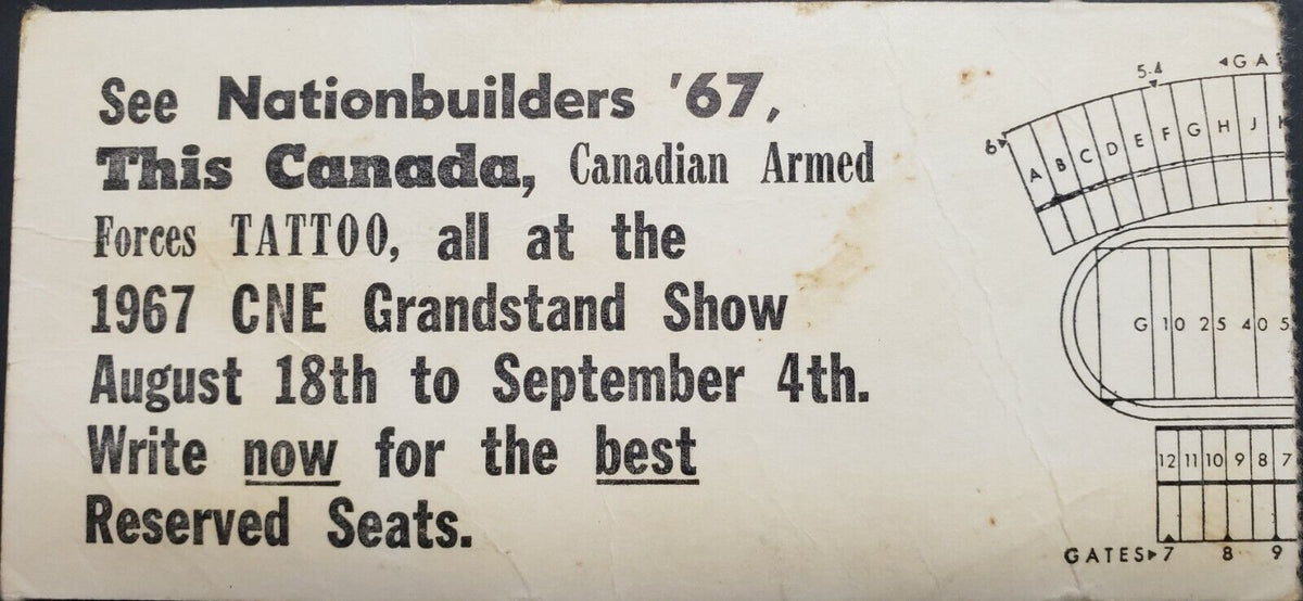 1967 C.N.E. Stadium Montreal Alouettes vs Toronto Argonauts CFL Footba ...