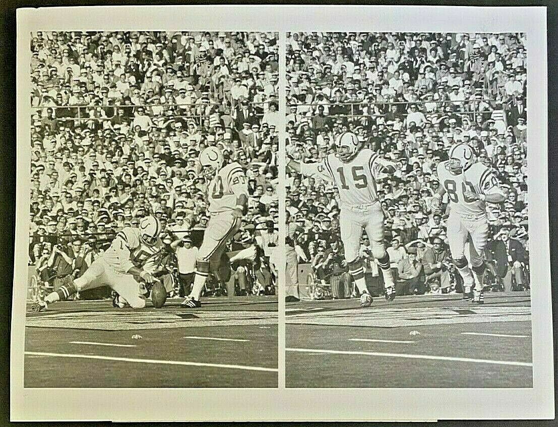 1971 NFL Super Bowl V Football Ticket Stub Colts vs Dallas Cowboys + P ...