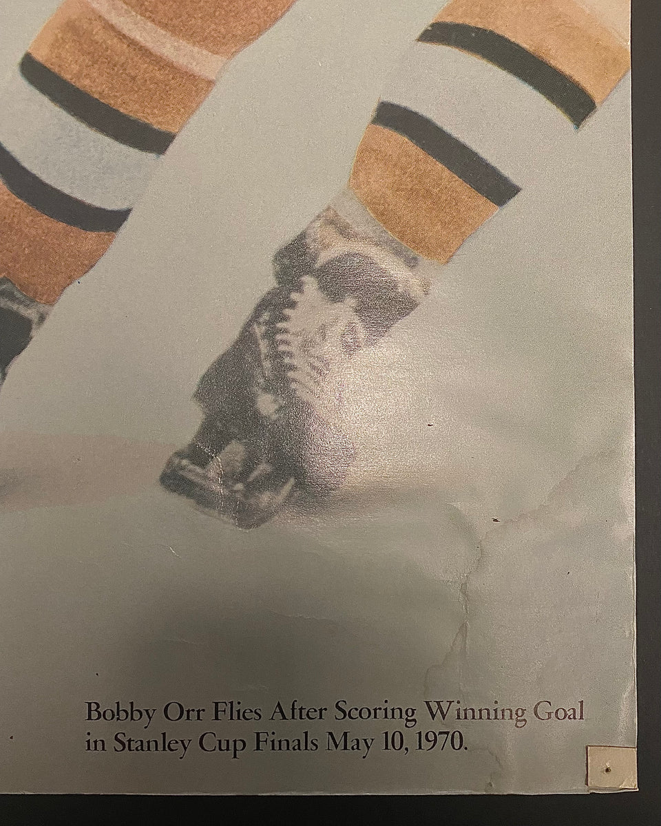 1970 The Flying Goal Bobby Orr Stanley Cup Game Winning Iconic NHL Goa ...